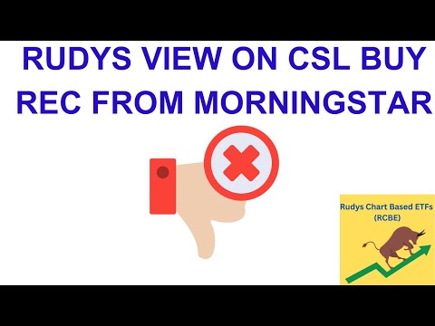 Rudy Disagrees With Morningstar Rec to BUY CSL! Find out WHY! #csl