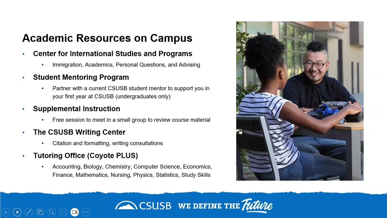 Orientation Pre Arrival Academic Resources