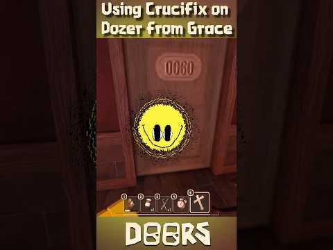 Roblox DOORS : Found Dozer from grace & Using Crucifix on it #doors #roblox
