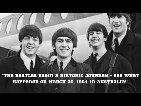 "The Beatles Begin a Historic Journey - See What Happened on March 26, 1964 in Australia!" #shorts