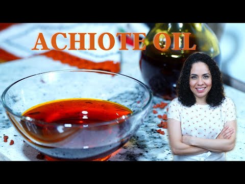 How to make ACHIOTE OR ANNATTO Oil | Achiote oil recipe | Villa Cocina