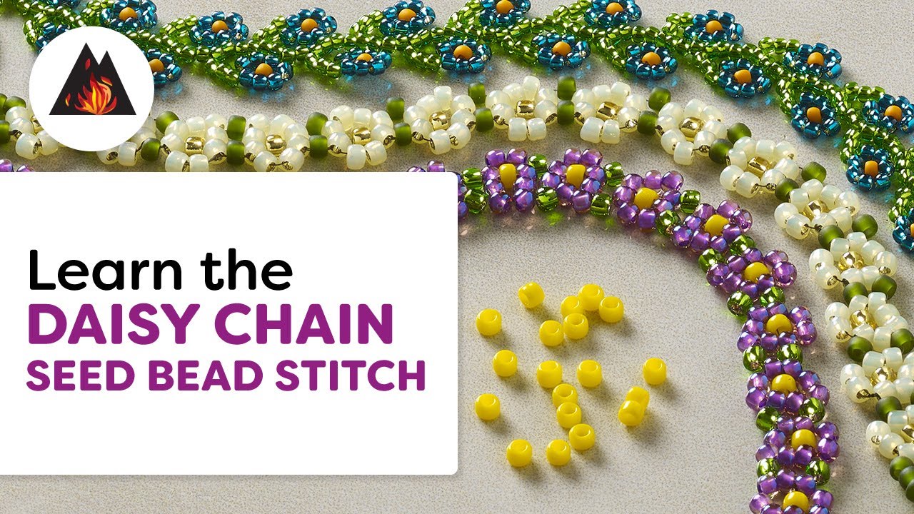 How to Make a DIY Daisy Chain Seed Bead Bracelet