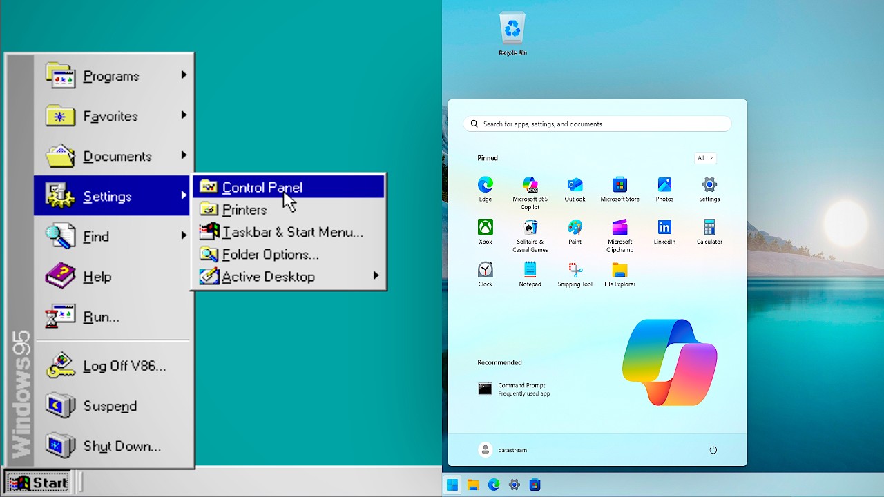 Evolution of the Windows Start Menu