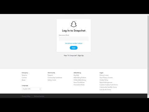 How To Login to Snapchat account with Browser