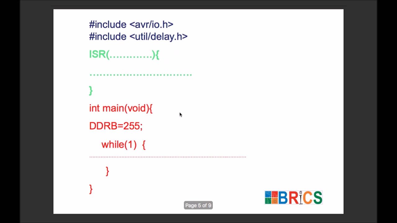 Interrupt | Interrupt Service Routine | BRiCS AVR Tutorial