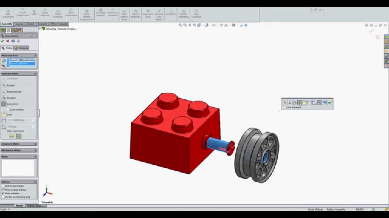 Adding a Concentric Mate