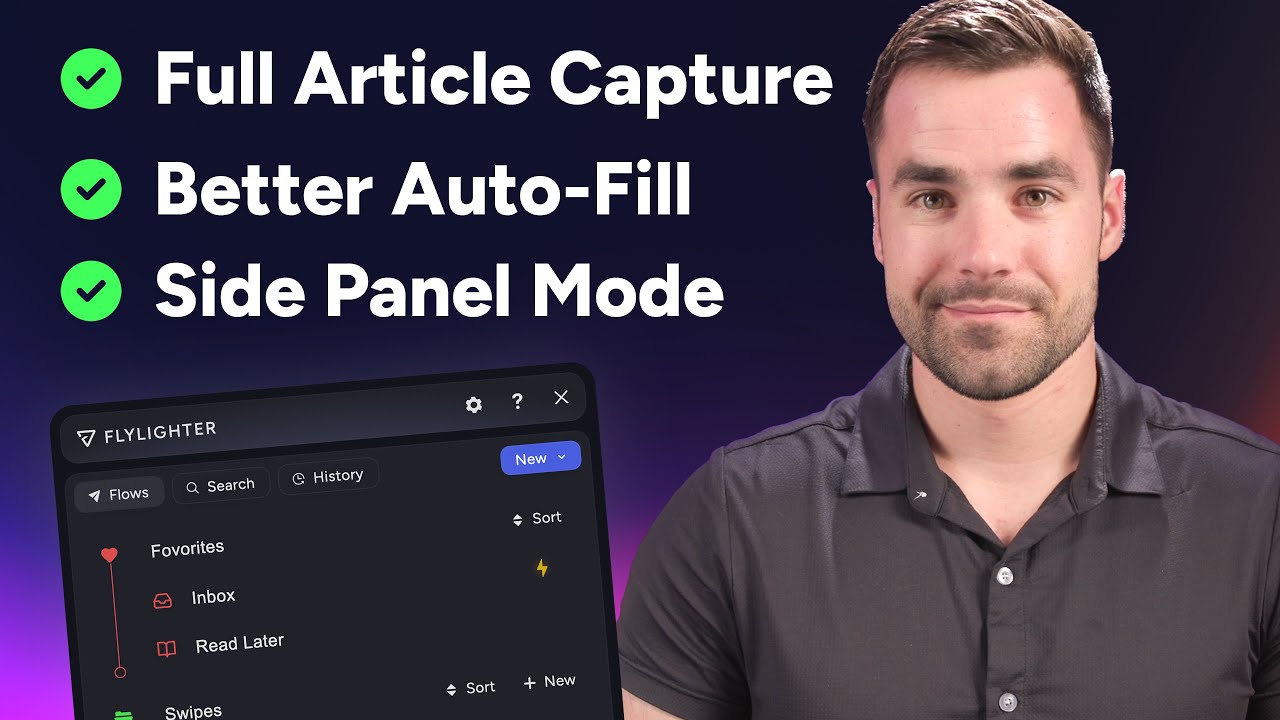 Flylighter Update: Speed Increases, Better Auto-Fill, and Side Panel Mode!