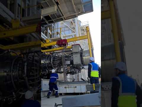 Power Turbine (GE LM6000) installation Time Lapse