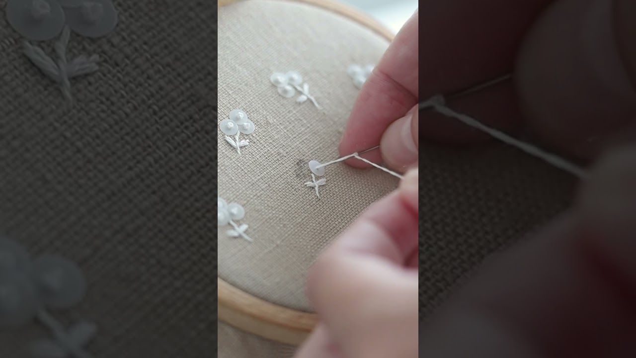 Sequin Embroidery Flowers