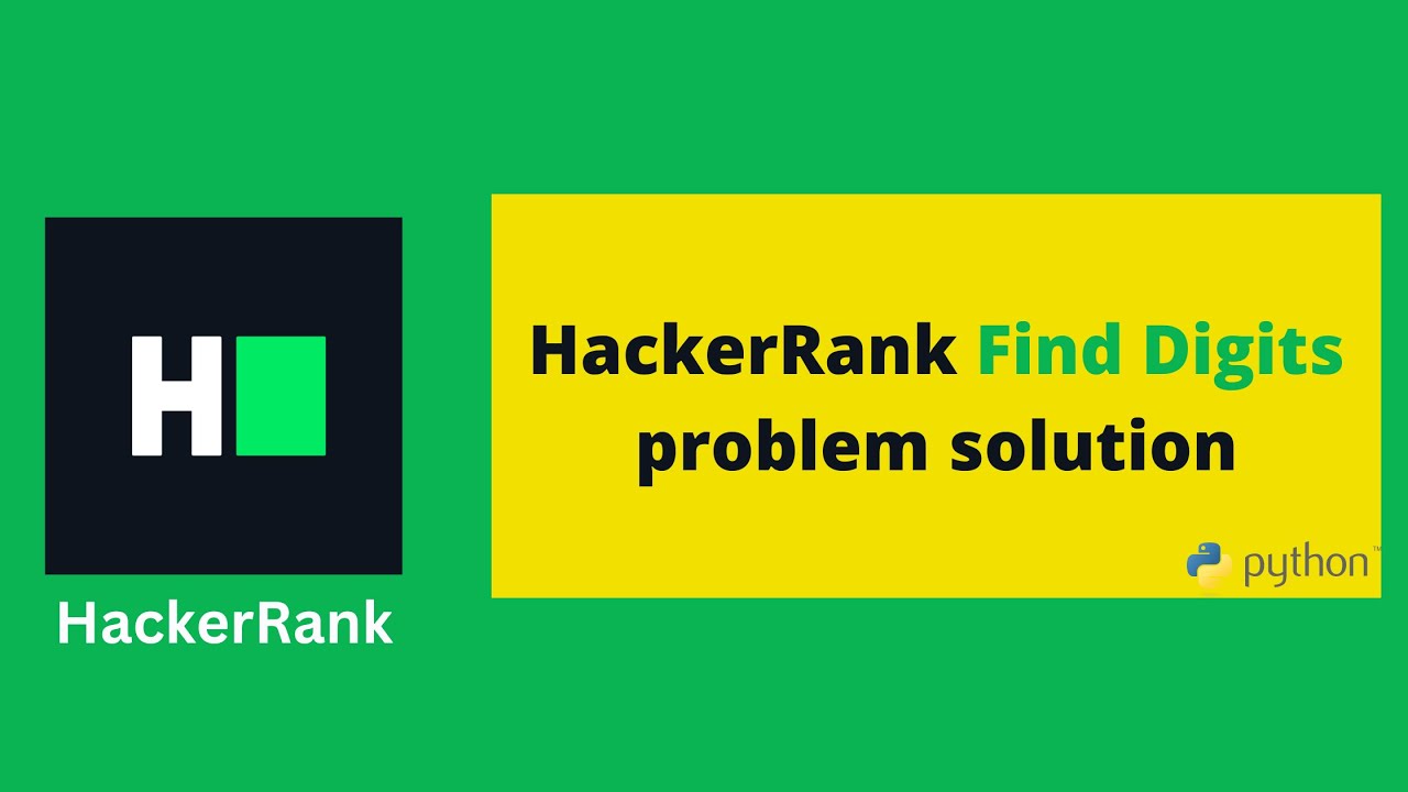 HackerRank Find Digits problem solution in Python programming | Algorithms problems solutions