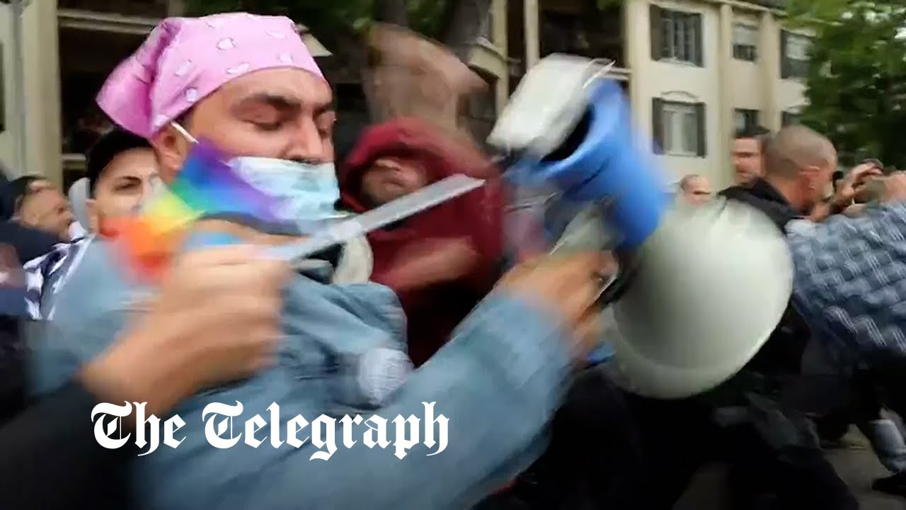 LGBT activists and parents clash over Pride month in Glendale, California