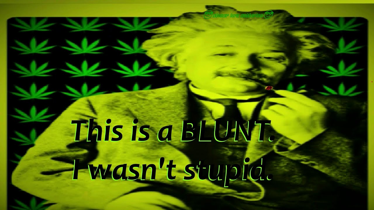 Einstein Smoked A Blunt😎