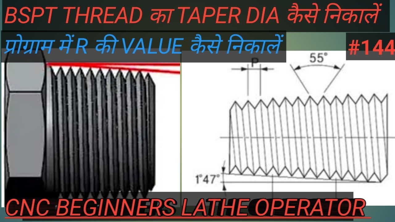 How To Calculate BSPT Thread Sizes