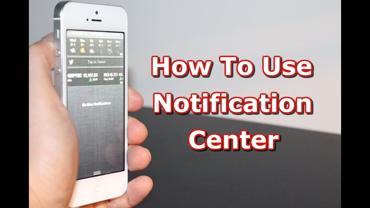 How To Use Notification Center On iPhone - How To Use The iPhone