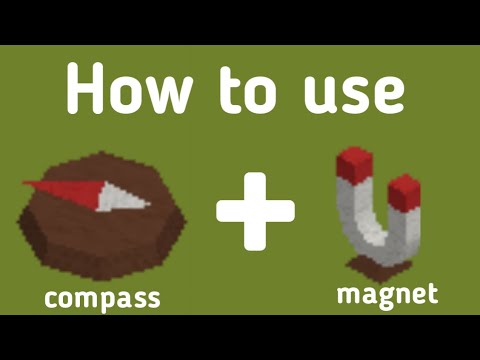 How to use magnet and compass in mini block craft 3d