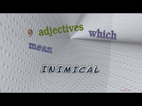 inimical - 9 adjectives which are synonym of inimical (sentence examples)