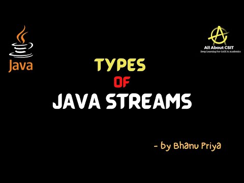 Types of Java Streams| Byte Stream| Character Stream| lec 83 | Java Tutorial| BhanuPriya