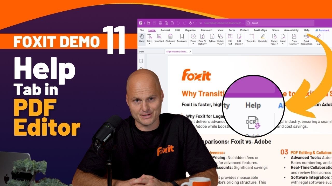 Demo 11 | Help Tab Features Explained: Exploring Foxit's Built-in Resources