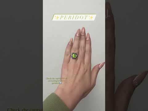 “Peridot” comes from the Arabic word “Faridat” which means gem! #peridotring #birthstone #explore