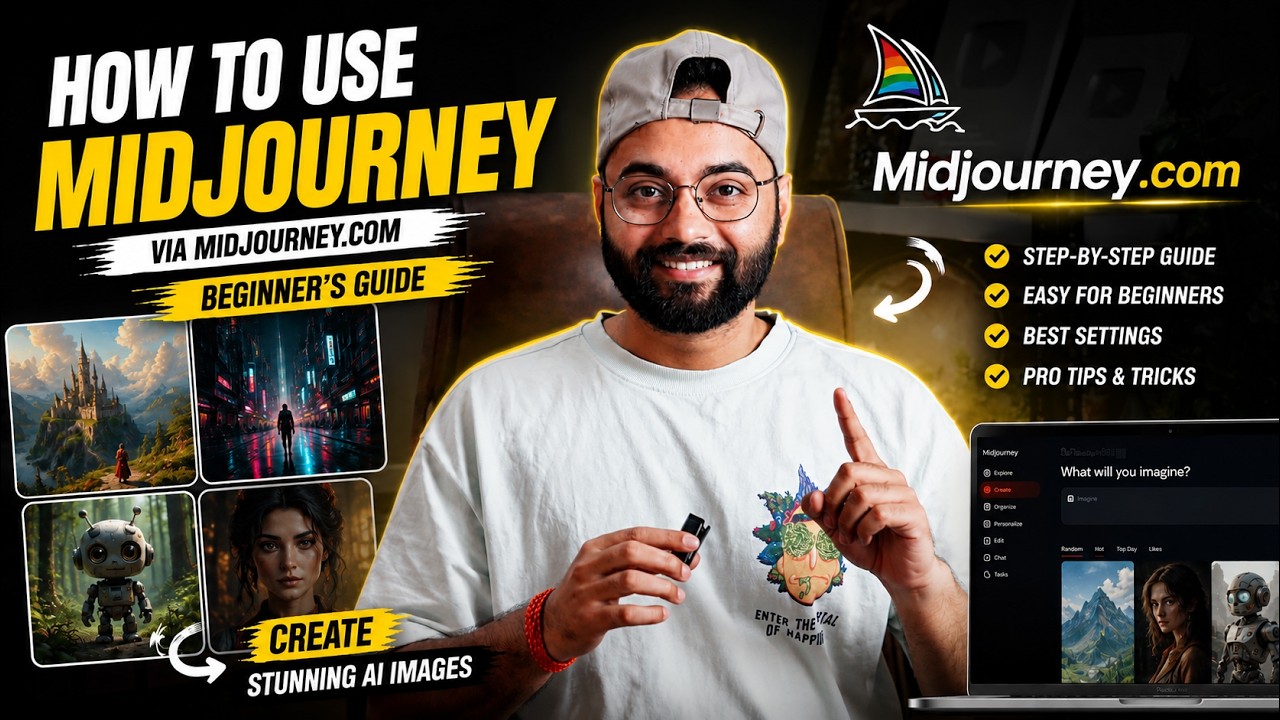 How to Use Midjourney via Midjourney.com 🔥 | Complete Beginner’s Guide (2026)