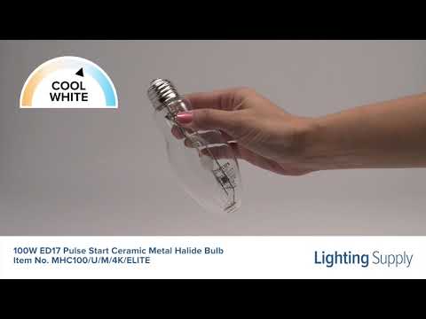 Philips 100W ED17 Pulse Start Ceramic Metal Halide Bulb (MHC100/U/M/4K/ELITE)