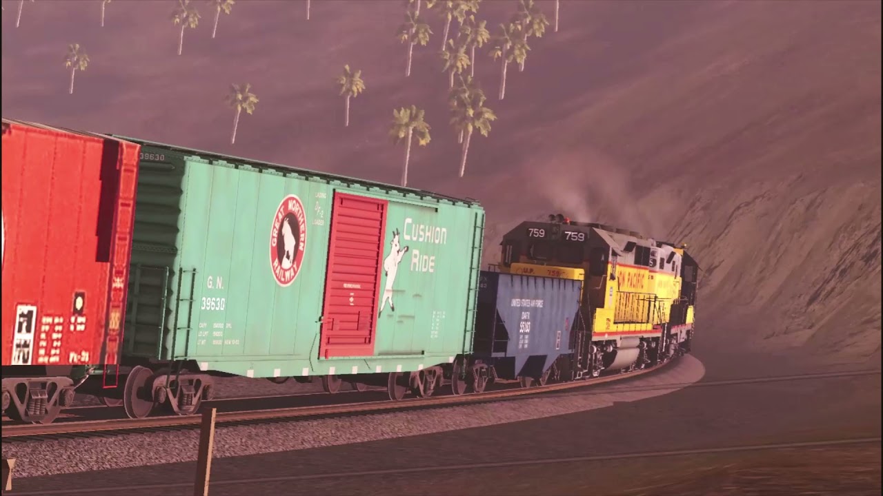 ATSF-UP run thru freight circa 1975 (TRS19)