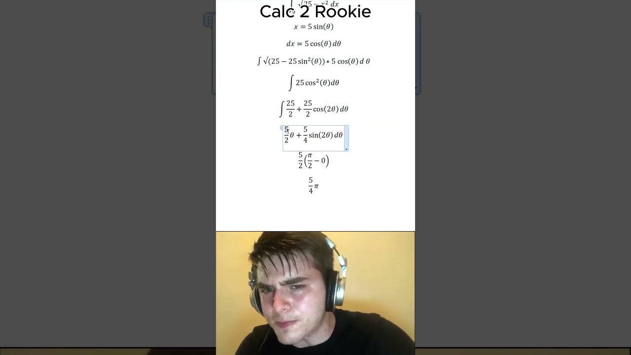 Calc 2 Pro vs Rookie  #calculus #integral #graphing #integralcalculus