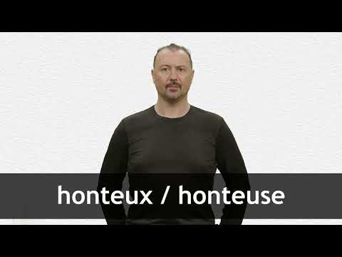 English Translation of “HONTEUX” | Collins French-English Dictionary