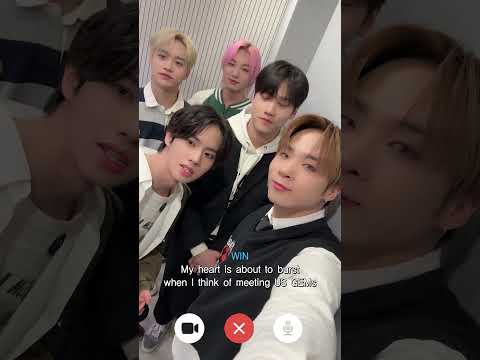 Video call message from #MCND to US #GEM 📱💜❤💙🤍💛#엠씨엔디#ODD_VENTURE #오드벤처 #MCND_IN_US
