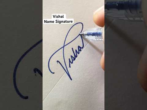 Vishal Name Signature Design. Whose Next?? #signature #autographs