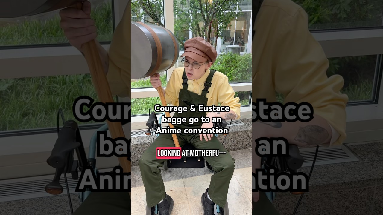 Courage and Eustace bagge Go to an anime convention #couragethecowardlydog #a_pows