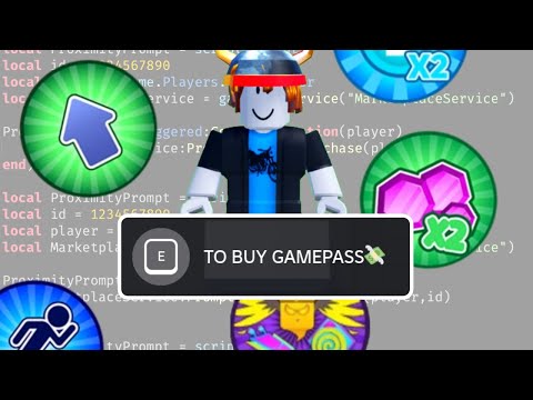 HOW TO MAKE A E TO BUY A GAMEPASS - ROBLOX STUDIO