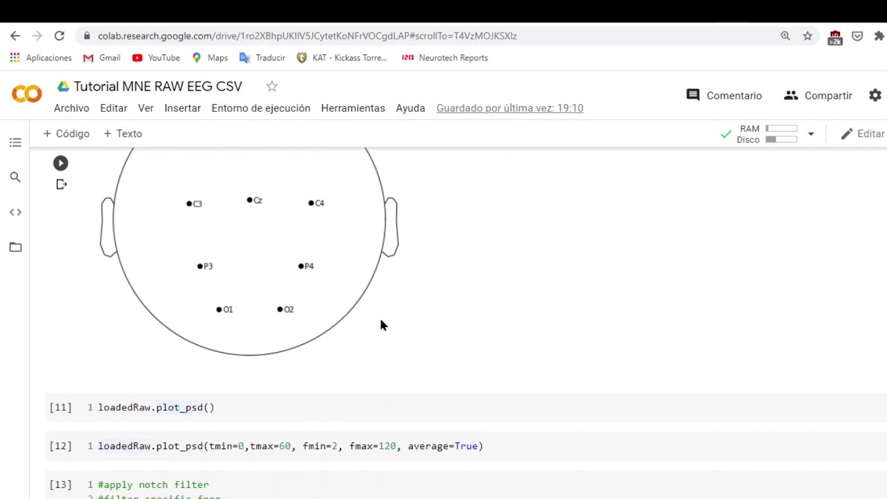 Importar datos de Electroencefalografía con Python - MNE - Tutorial  EEG