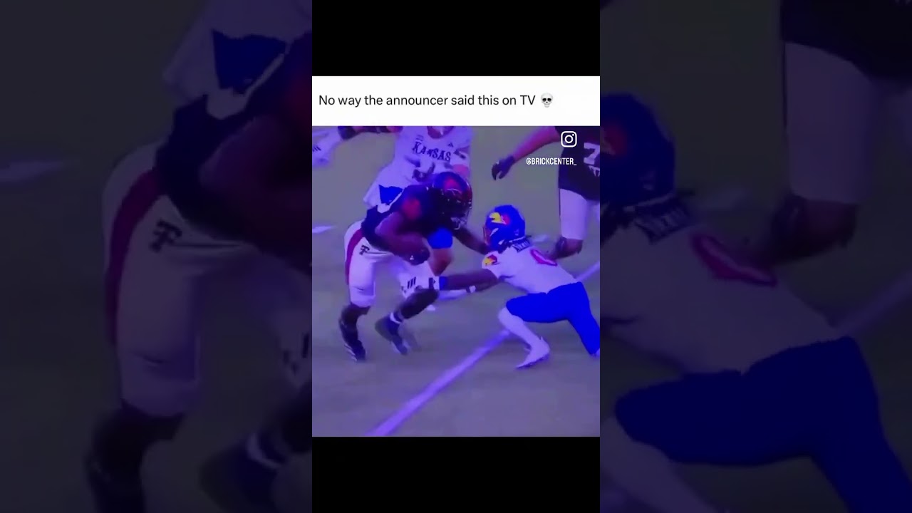 FOX SPORTS ANNOUNCER SAYS N WORD ON TV #football #collegefootball #college #announcer #nword