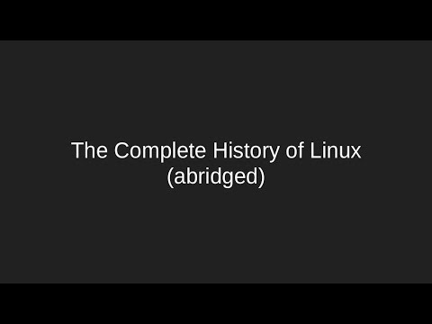 Watch The Complete History Of Linux Abridged Live At Linux Fest Nw