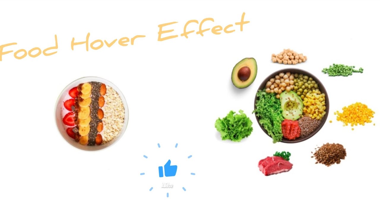 Food Hover Effect using HTML CSS