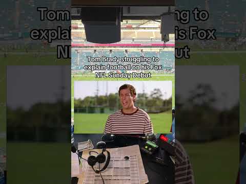 Tom Brady struggling to explain football on his Fox NFL Sunday announcer debut #nfl #shorts