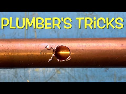 How to solder a hole in a copper pipe. Plumber's Tricks. DIY
