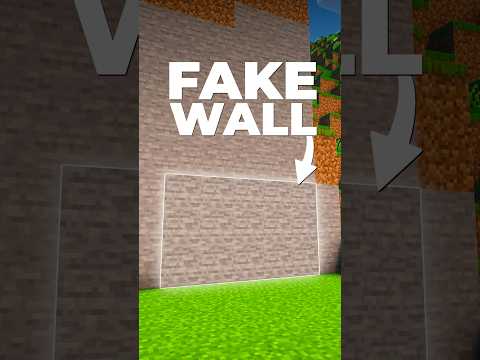 Secret Fake Wall in Minecraft! 🤫 #minecraft