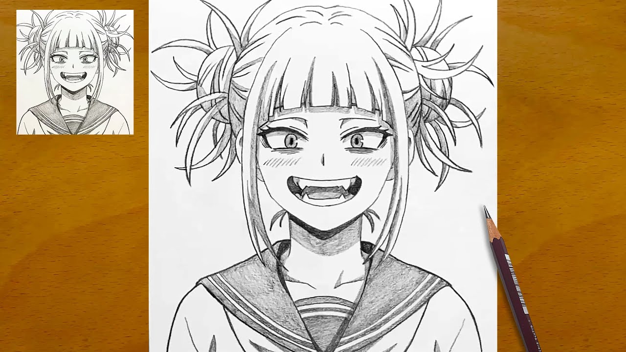 Drawing Himiko Toga Step-by-Step | Anime Character Tutorial