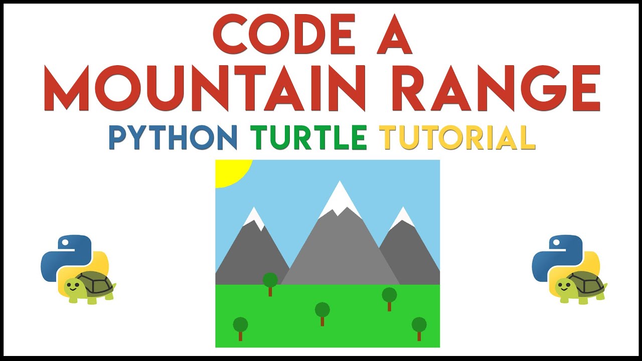 Python Turtle - Code a Mountain Range Tutorial