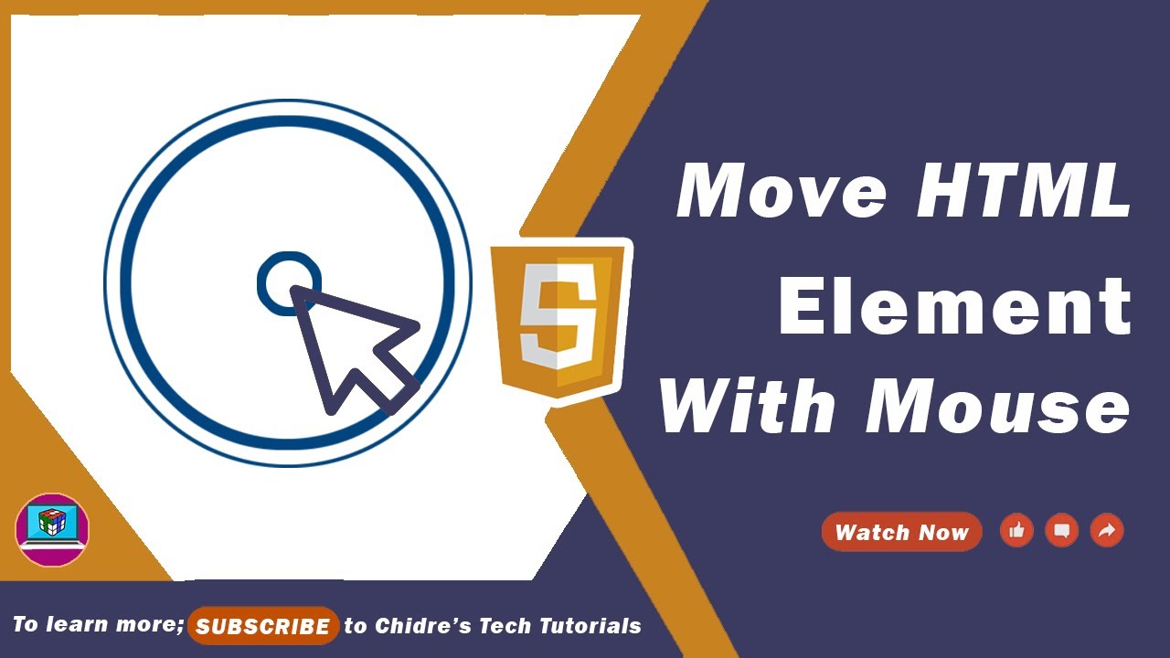 Move HTML element with Mouse in JavaScript 🚀