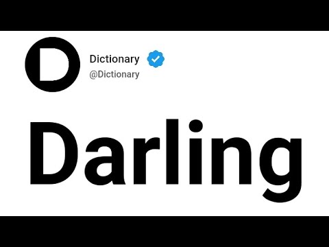 Darling Meaning In English