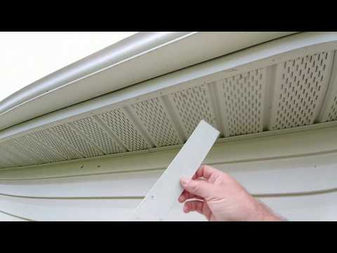 Installing security cameras under eave with vinyl soffit