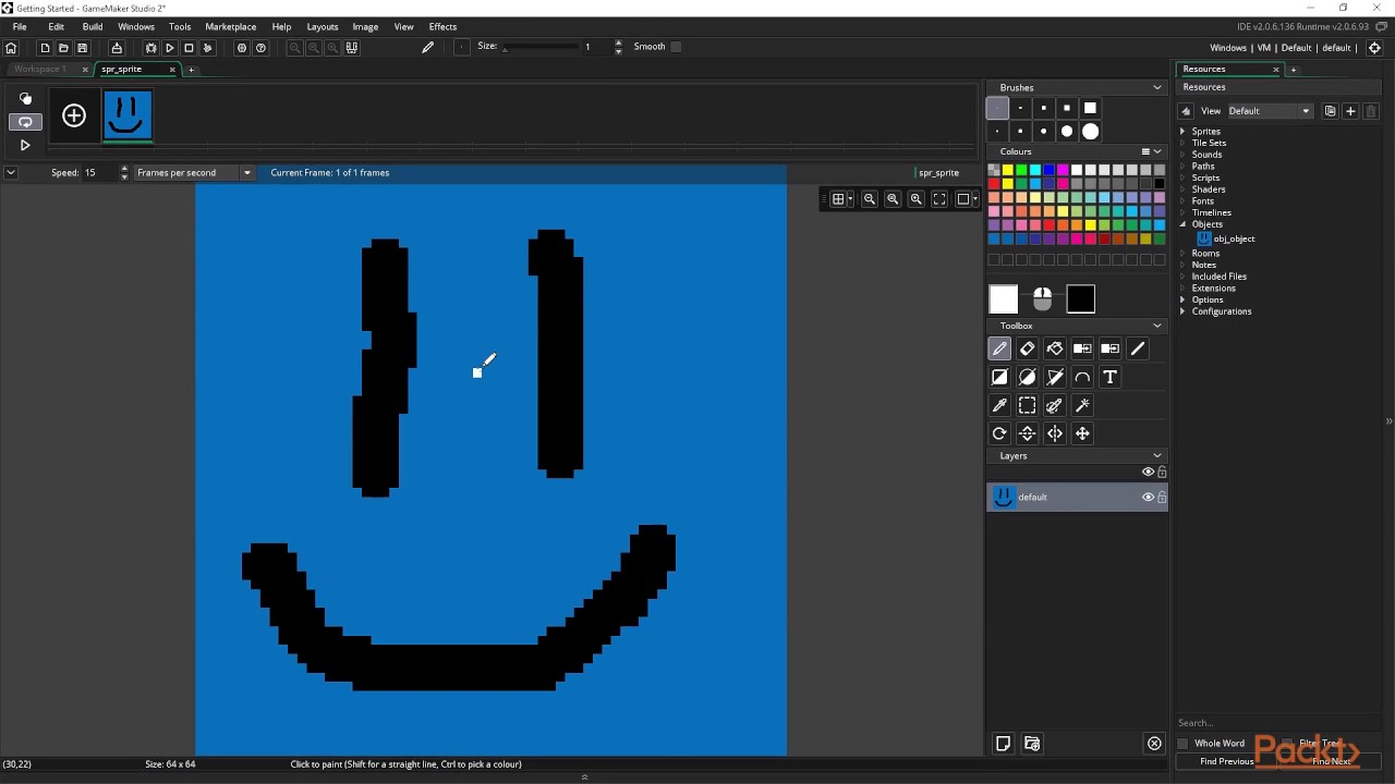 Learning the GameMaker Studio 2 Interface : Main object interface | packtpub.com