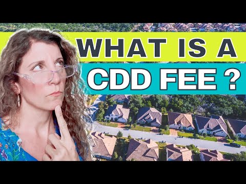 WHAT IS A CDD FEE IN FLORIDA?