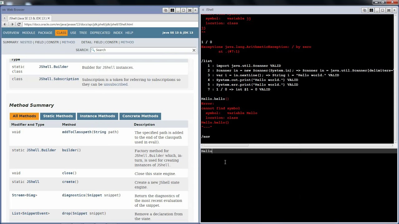 JShell API - JShell builder