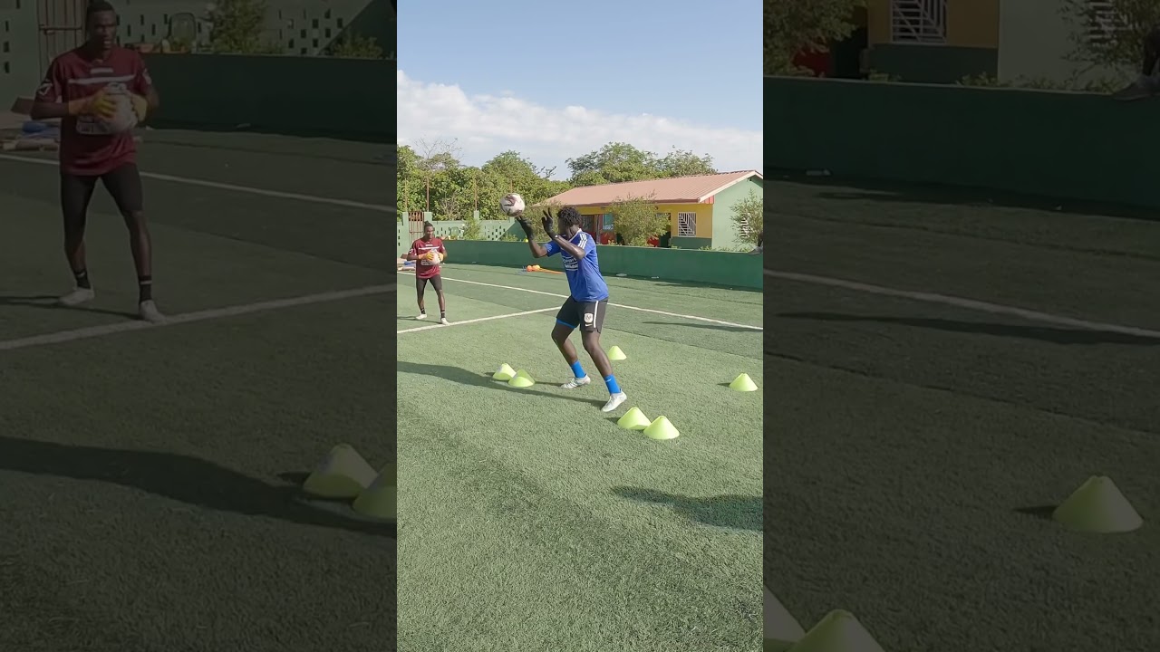 Agility GK drill… #goalkeepertraining #goalkeeper