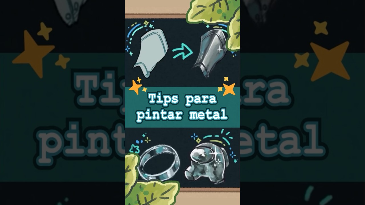 🎨 Pinta METAL fácil con este TIP DE DIBUJO ⚔️✨ #comodibujar #dibujo