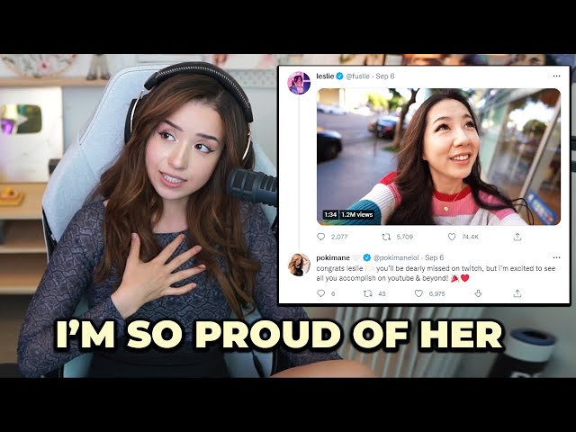 “I’m so proud of her” - Pokimane comments on Fuslie switching to ...